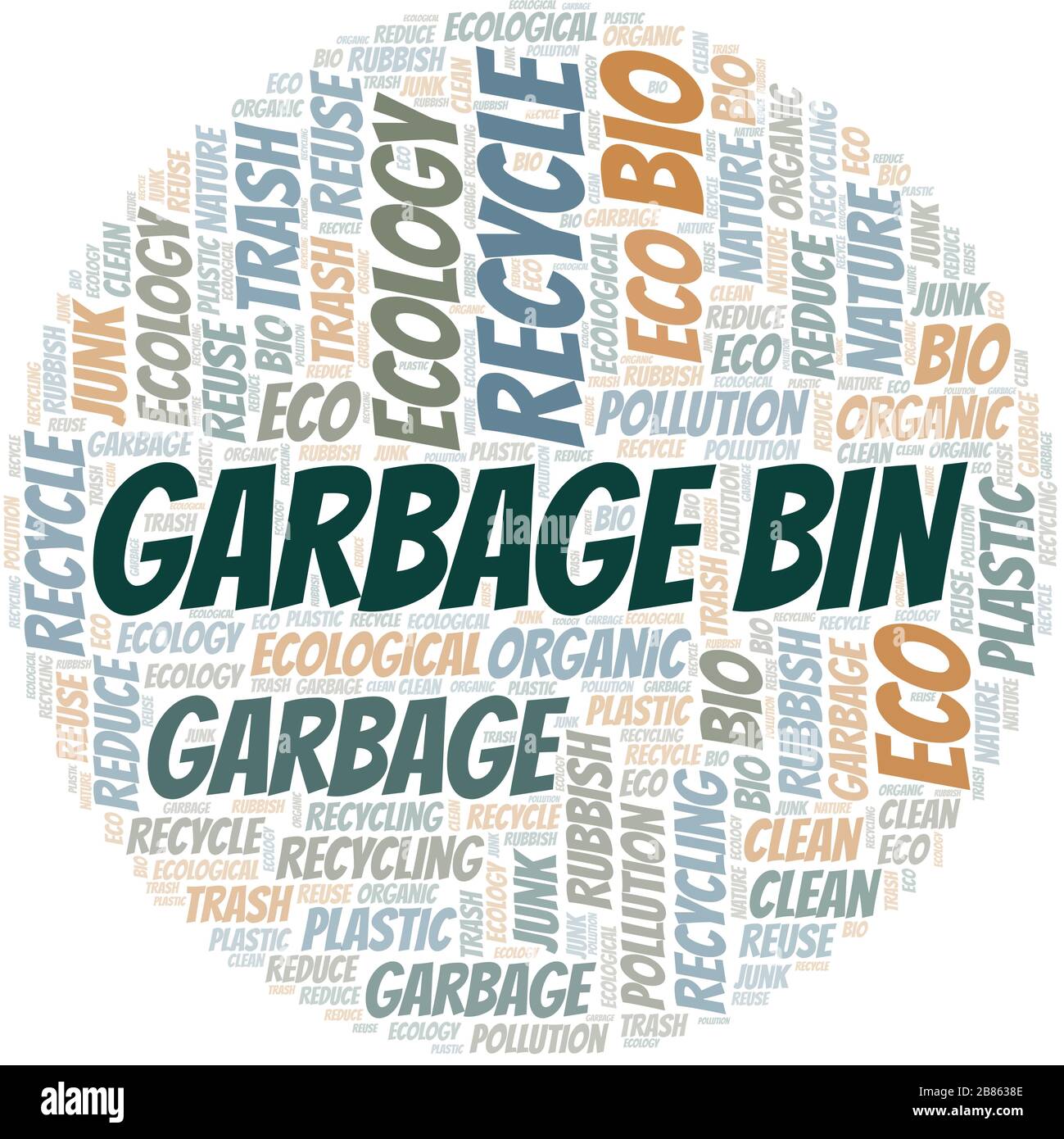 Garbage Bin word cloud. Wordcloud made with text only Stock Vector ...