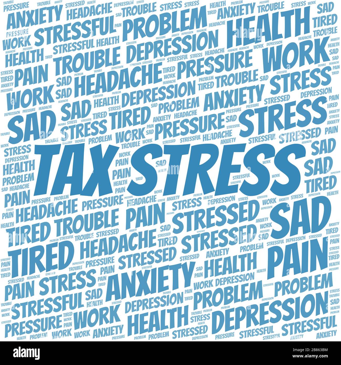 Tax Stress word cloud. Wordcloud made with text only Stock Vector Image ...