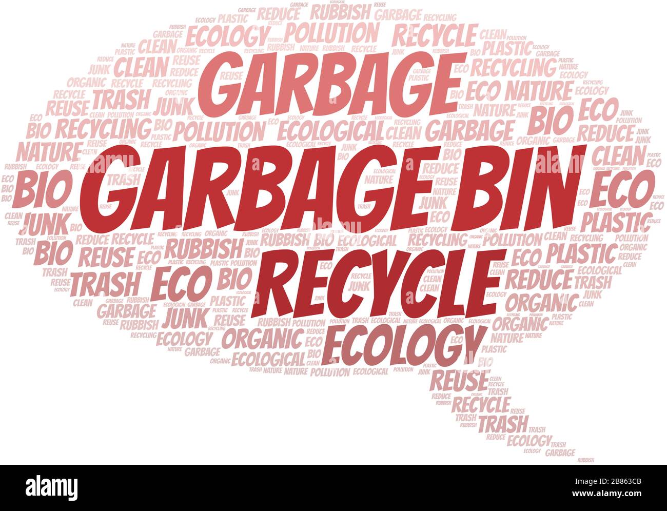 Garbage Bin word cloud. Wordcloud made with text only Stock Vector ...