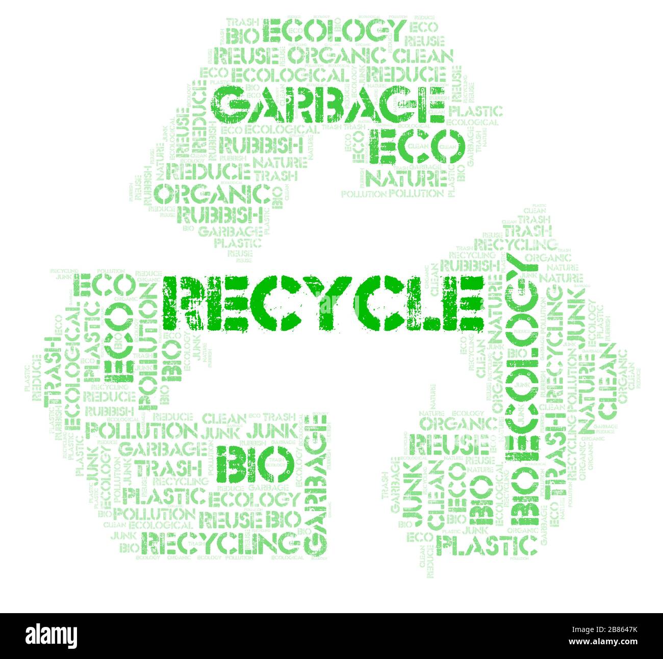 Recycle word cloud. Wordcloud made with text only Stock Photo - Alamy