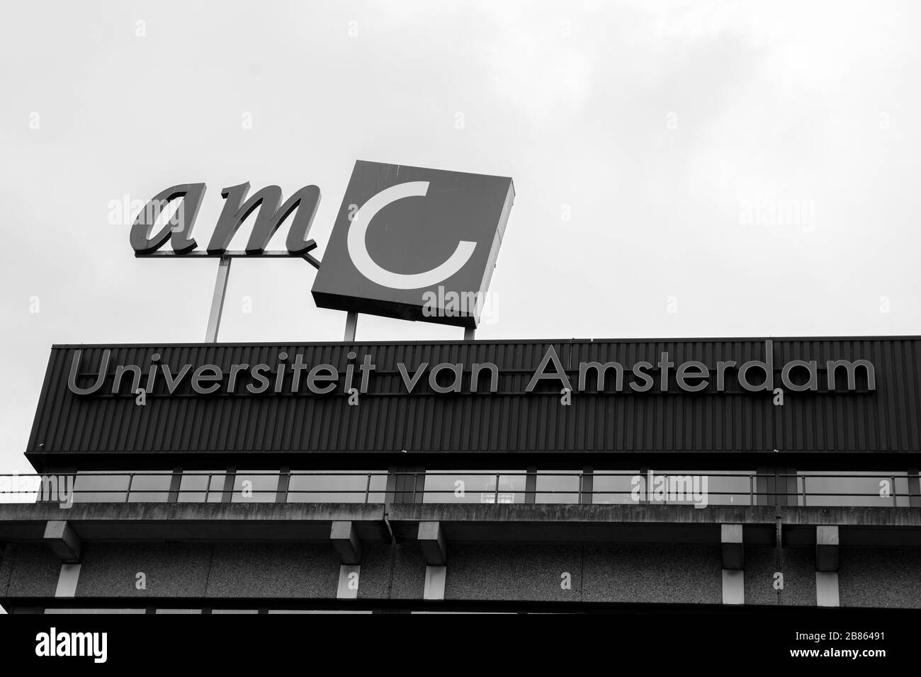 AMC And University Closed Du Amsterdam The Netherlands 2020 In Black ...