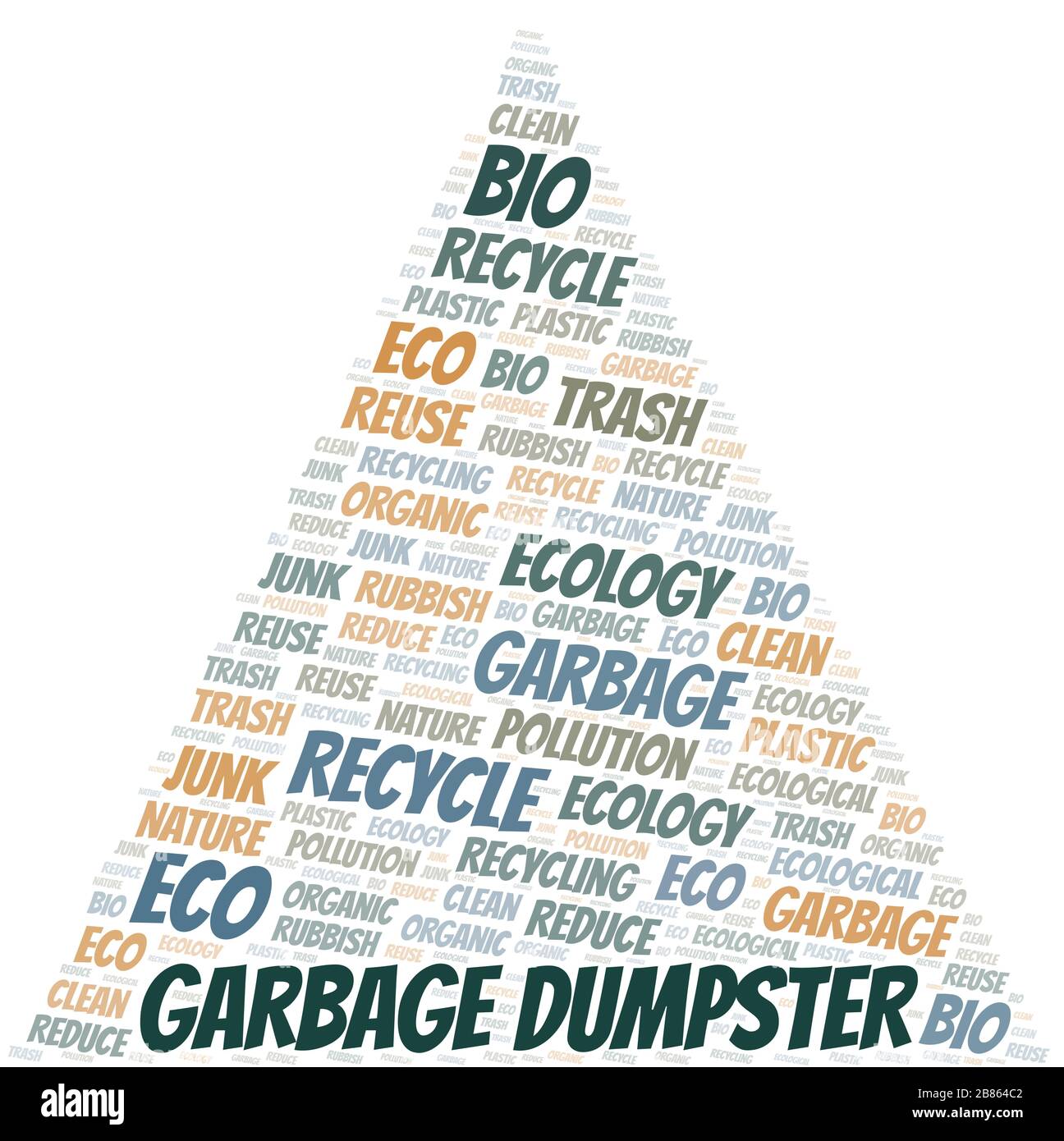 Garbage Dumpster word cloud. Wordcloud made with text only Stock Vector ...