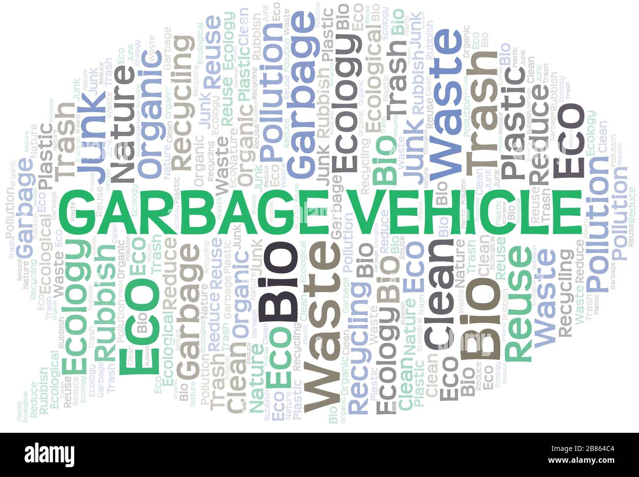 Garbage Vehicle word cloud. Wordcloud made with text only Stock Vector ...