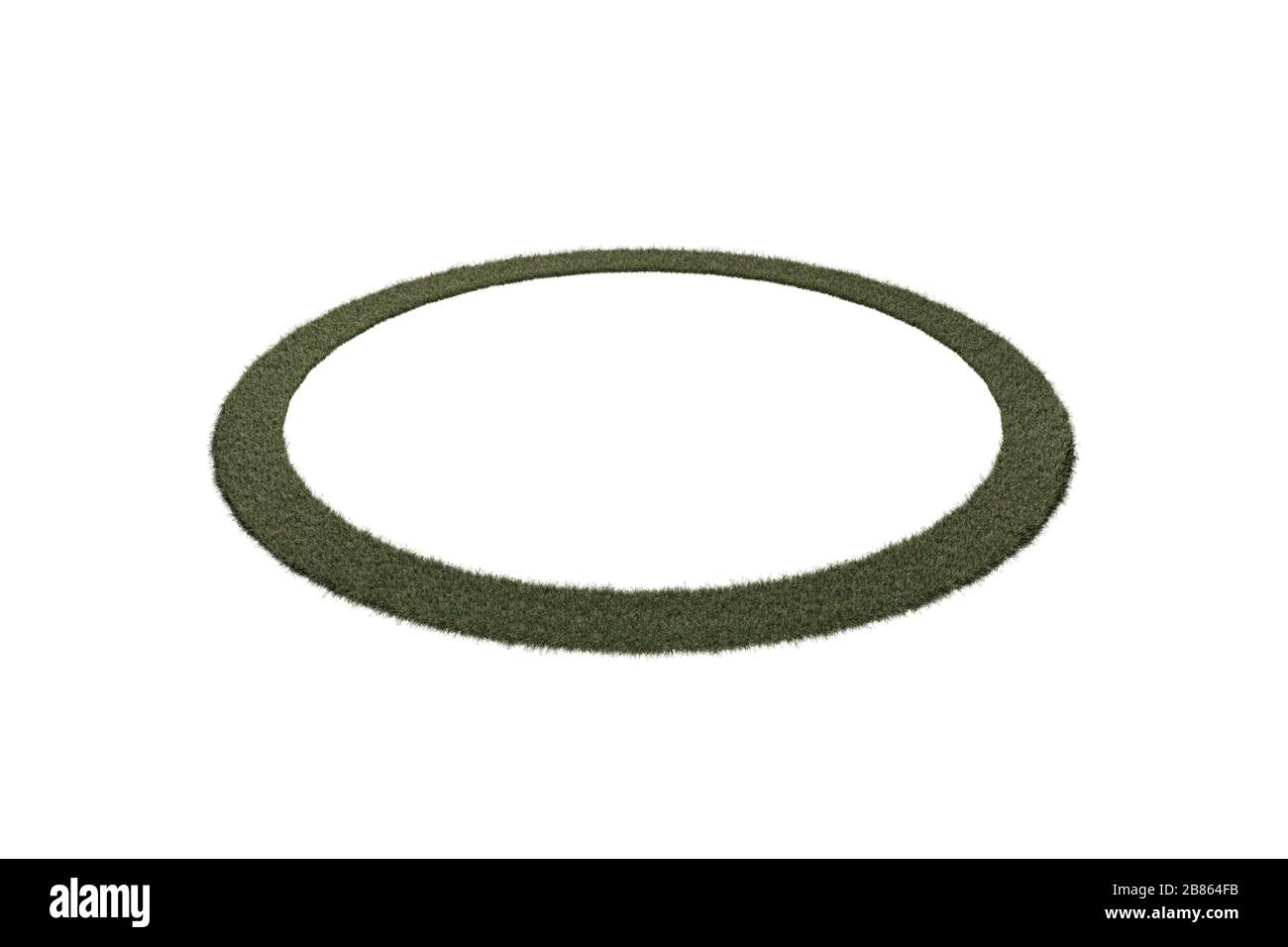 grass ring isolated on white background 3d illustration Stock Photo - Alamy