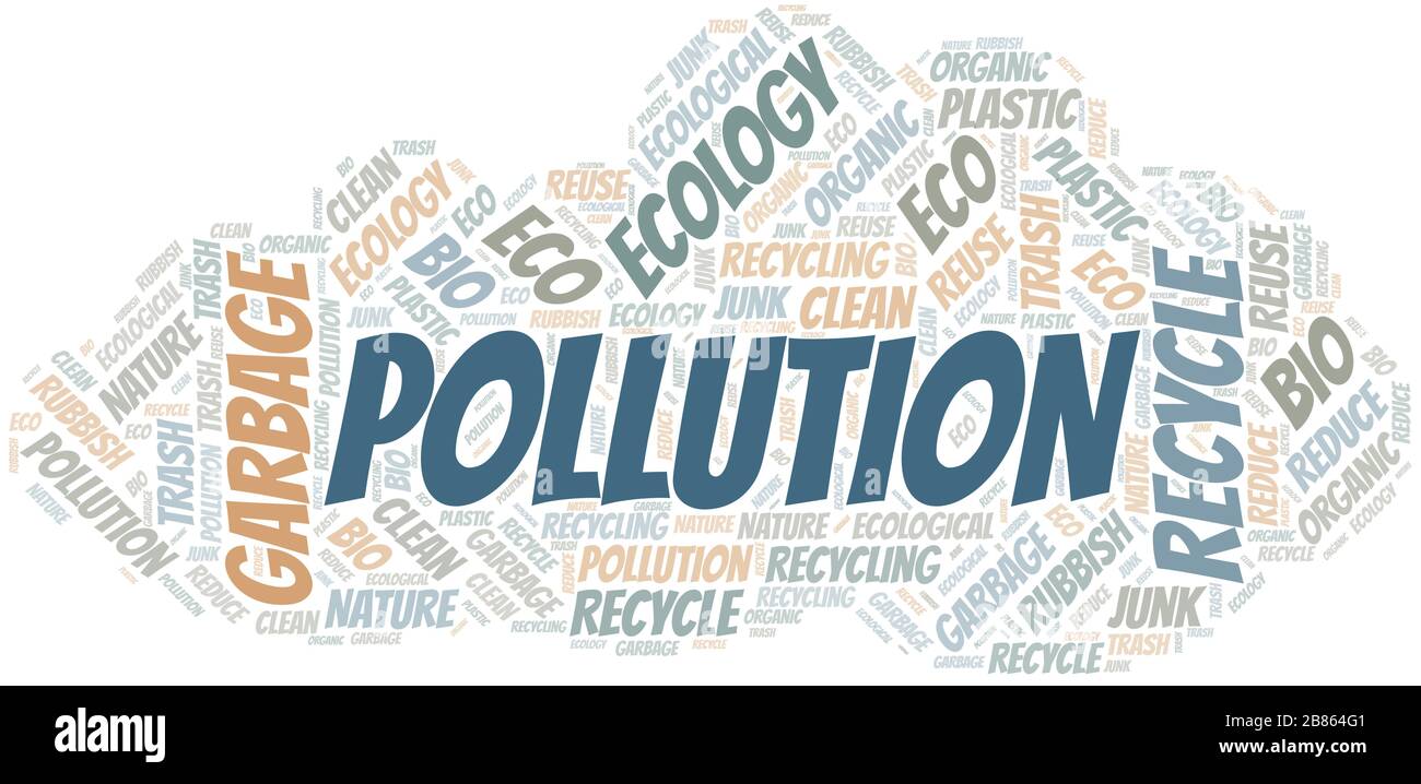 Pollution word cloud. Wordcloud made with text only Stock Vector Image ...