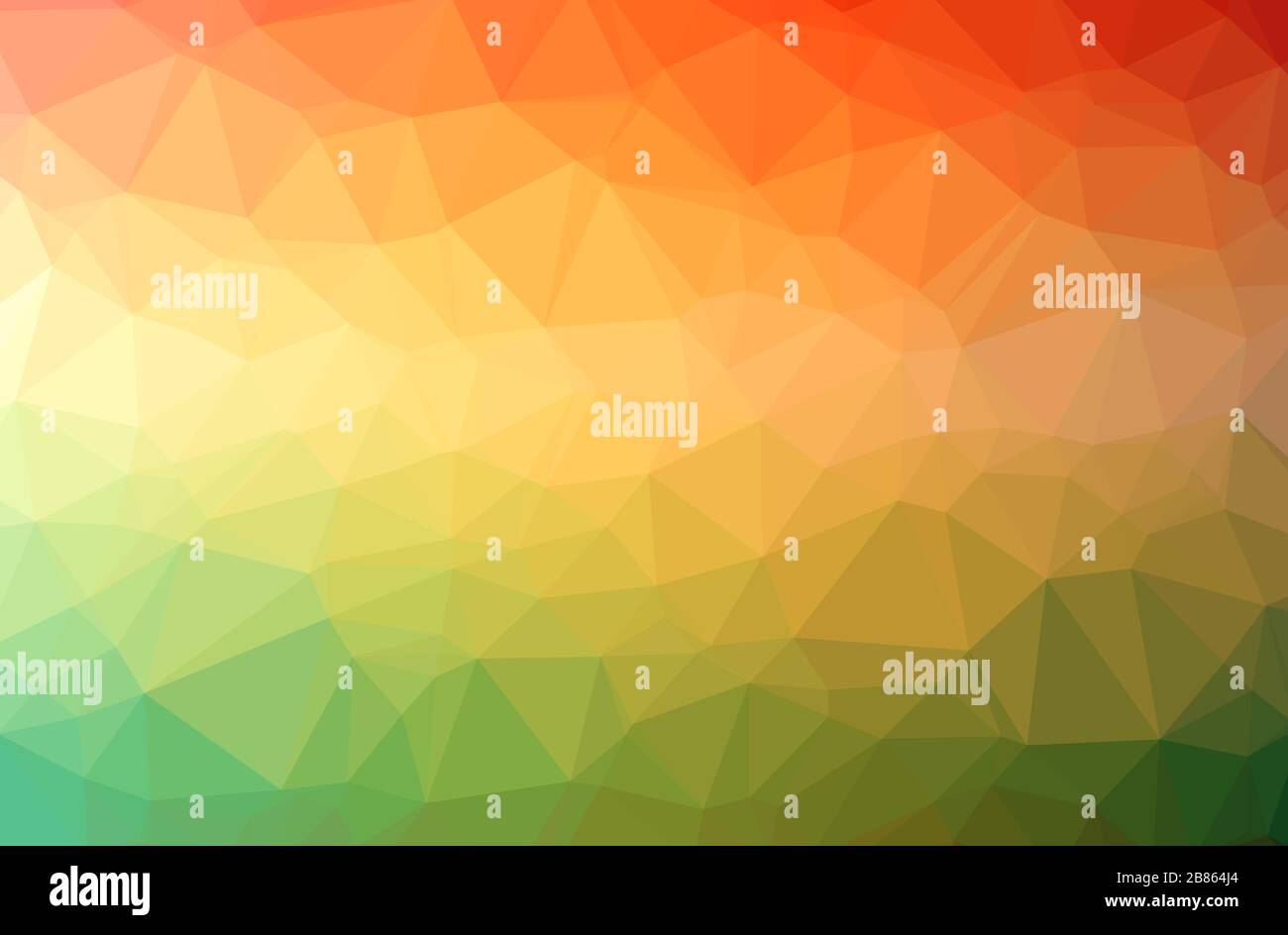 Illustration of abstract low poly orange horizontal background Stock ...