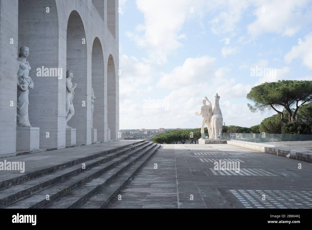 The Square Colosseum (Palazzo della Civiltà Italiana) is a fascist-era ...