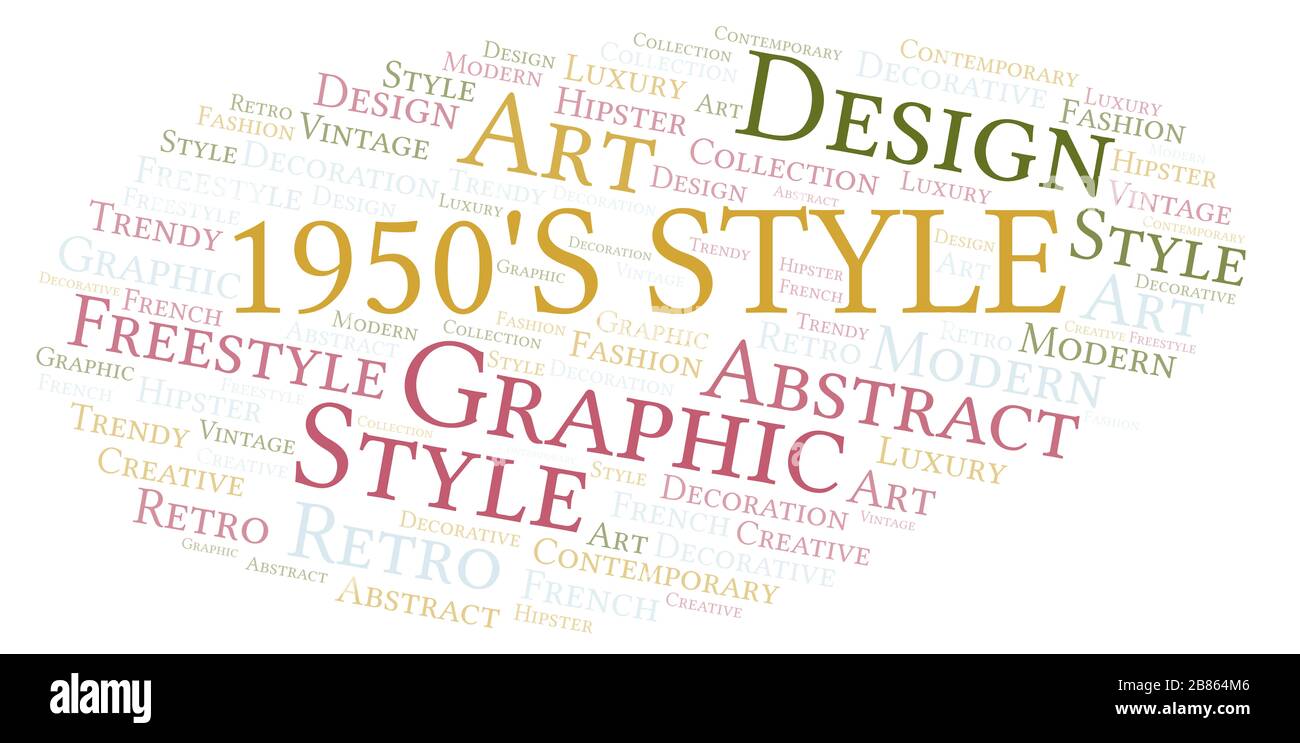 1950s poster style Cut Out Stock Images & Pictures - Alamy