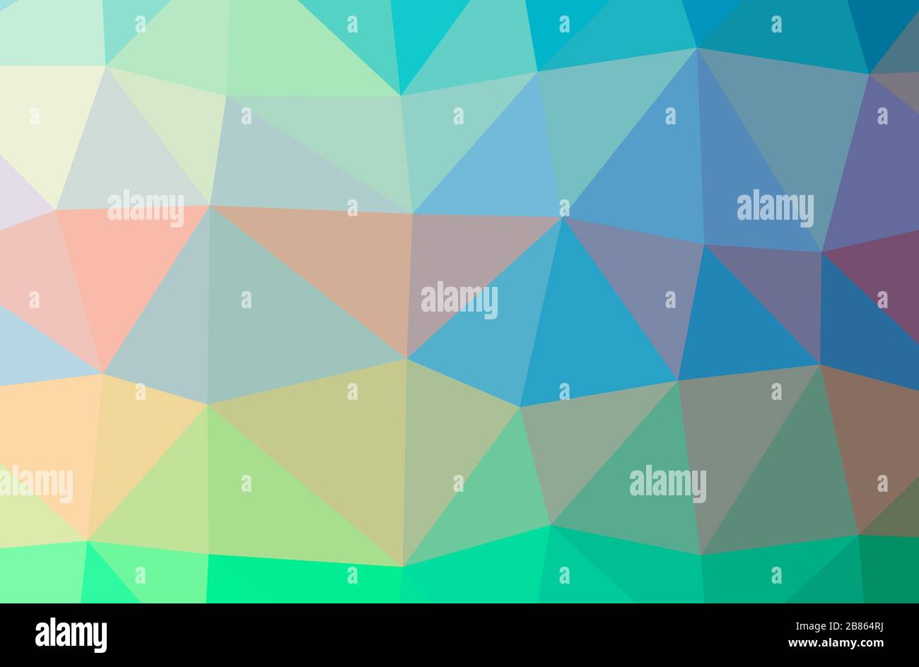 Illustration of abstract Blue, Yellow And Purple horizontal low poly ...