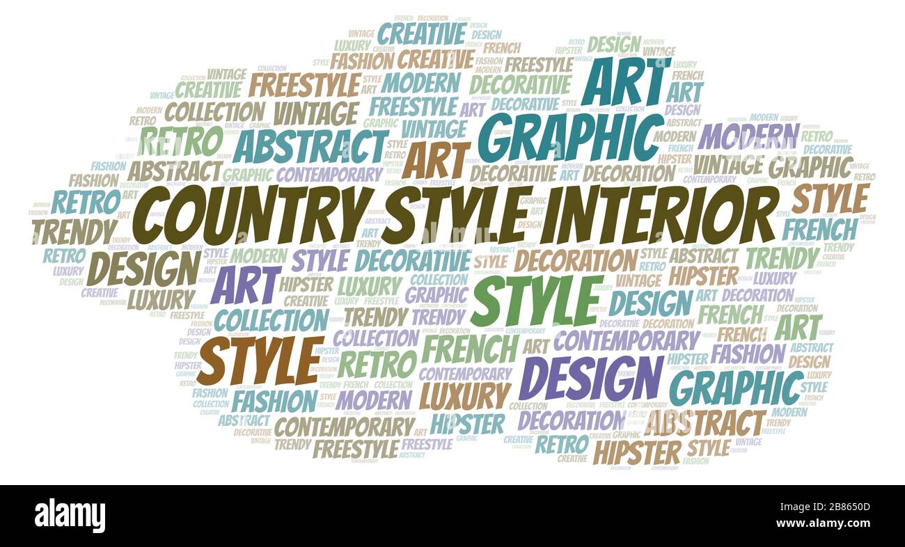 Interior design word cloud hi-res stock photography and images - Alamy