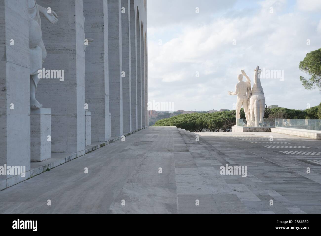 The Square Colosseum (Palazzo della Civiltà Italiana) is a fascist-era ...