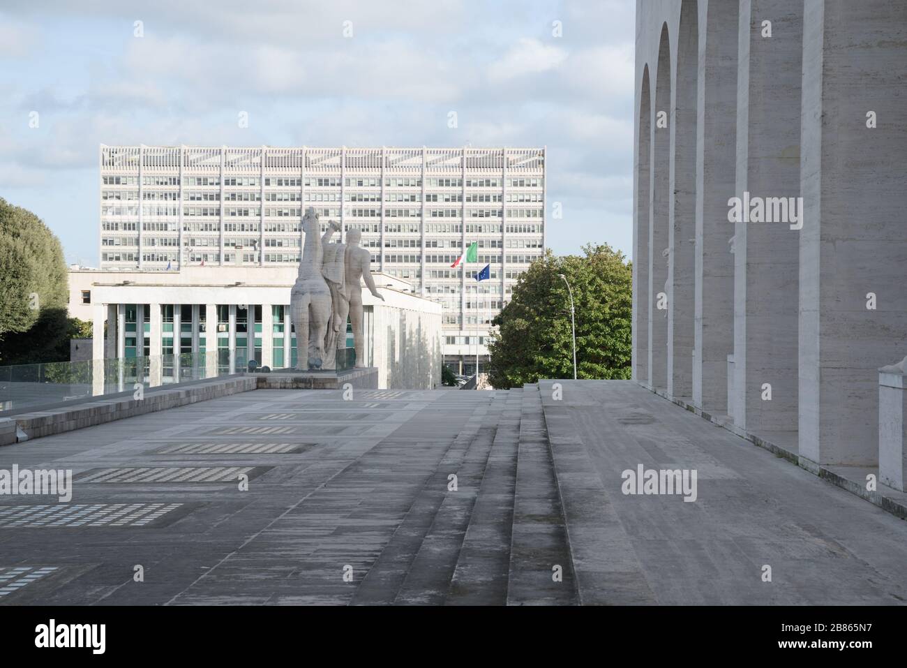 The Square Colosseum (Palazzo della Civiltà Italiana) is a fascist-era ...