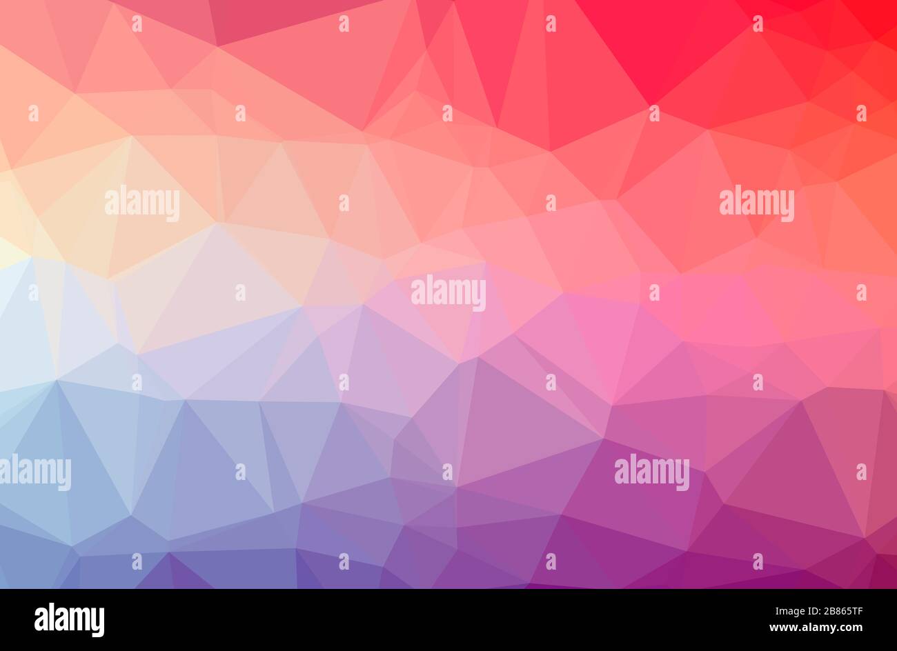 Illustration of abstract Blue, Red horizontal low poly background ...
