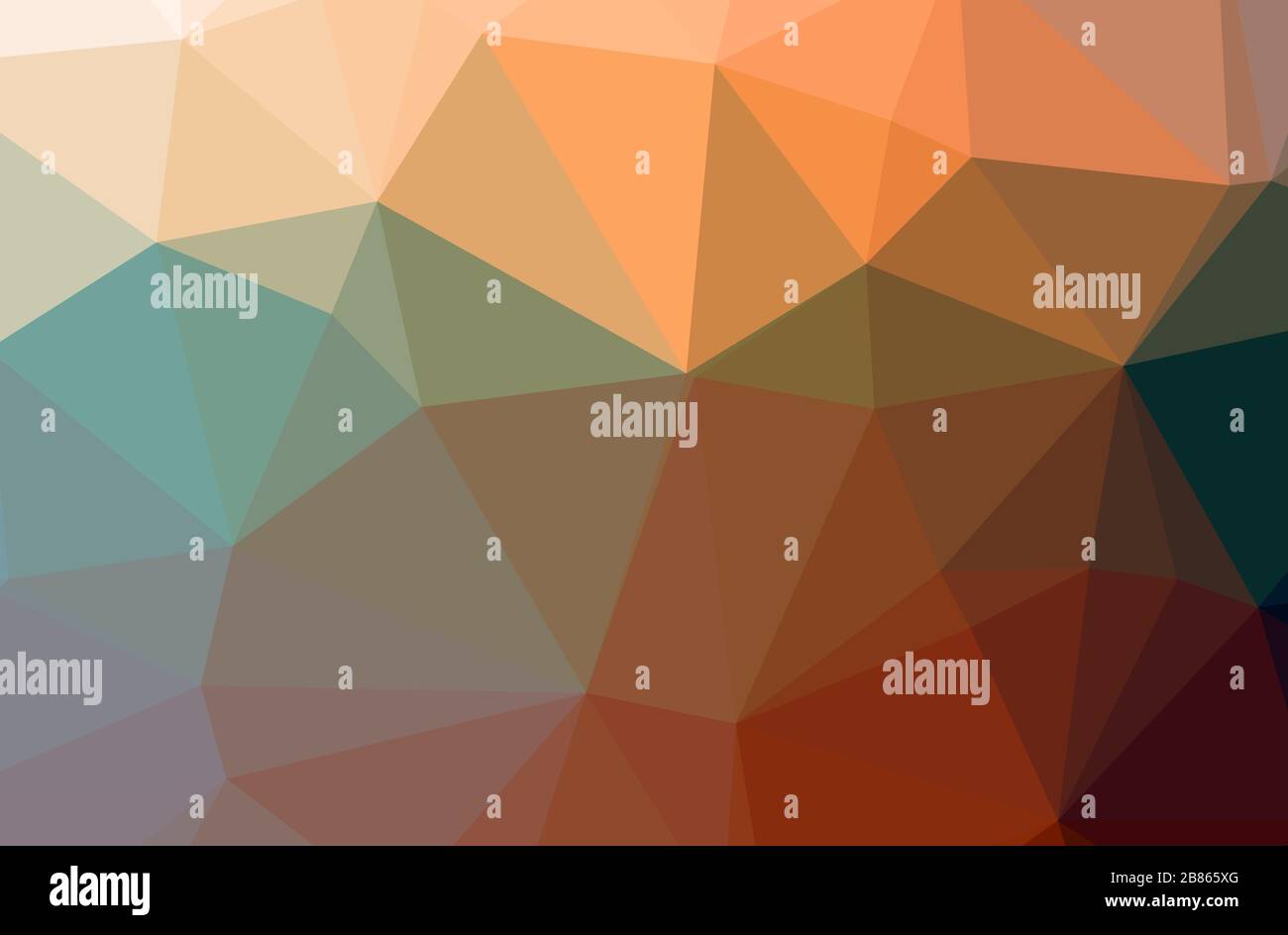 Illustration of abstract Orange horizontal low poly background ...