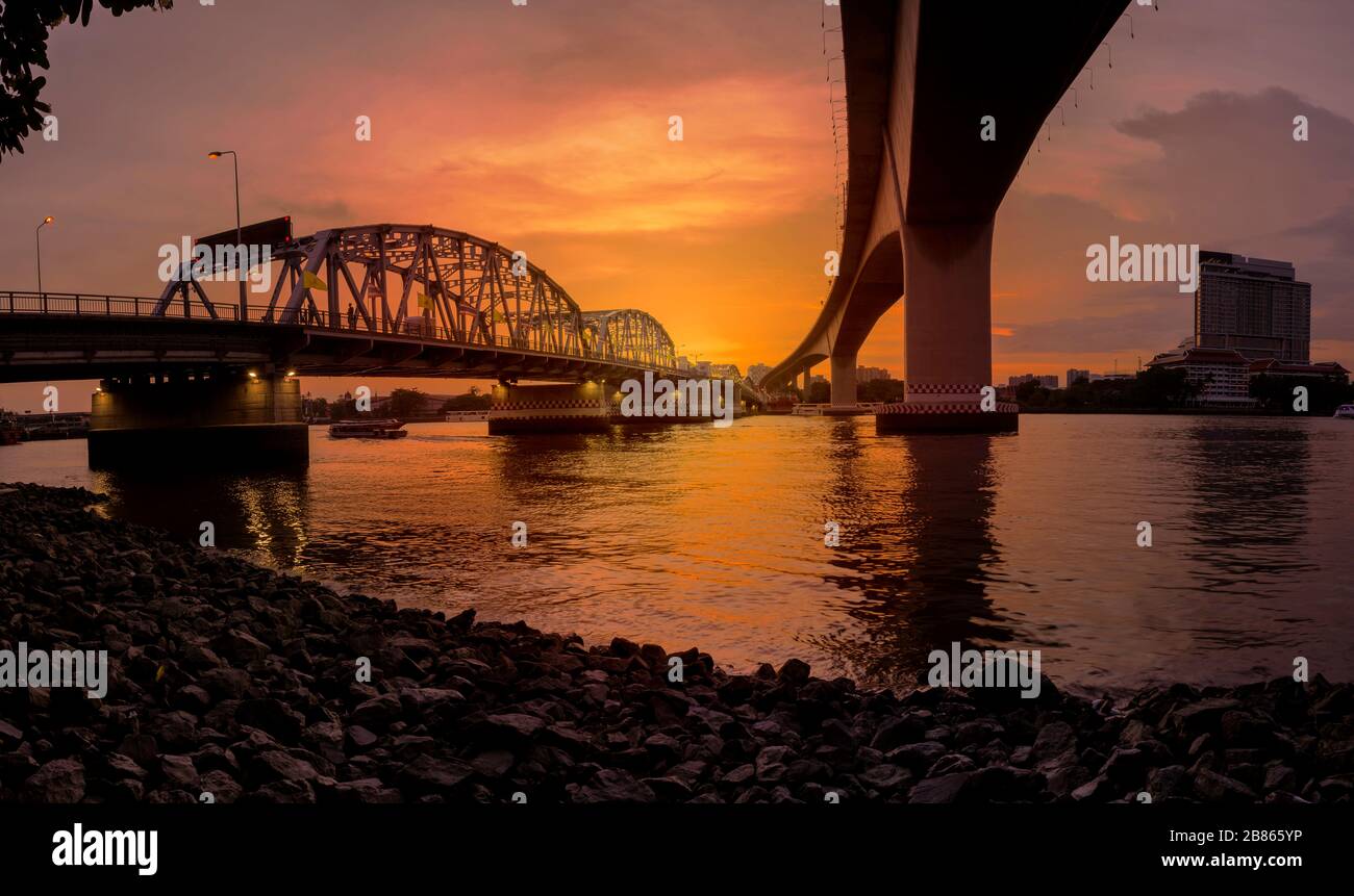 Krungthep - Rama III Bridge A bridge across the Chao Phraya River ...