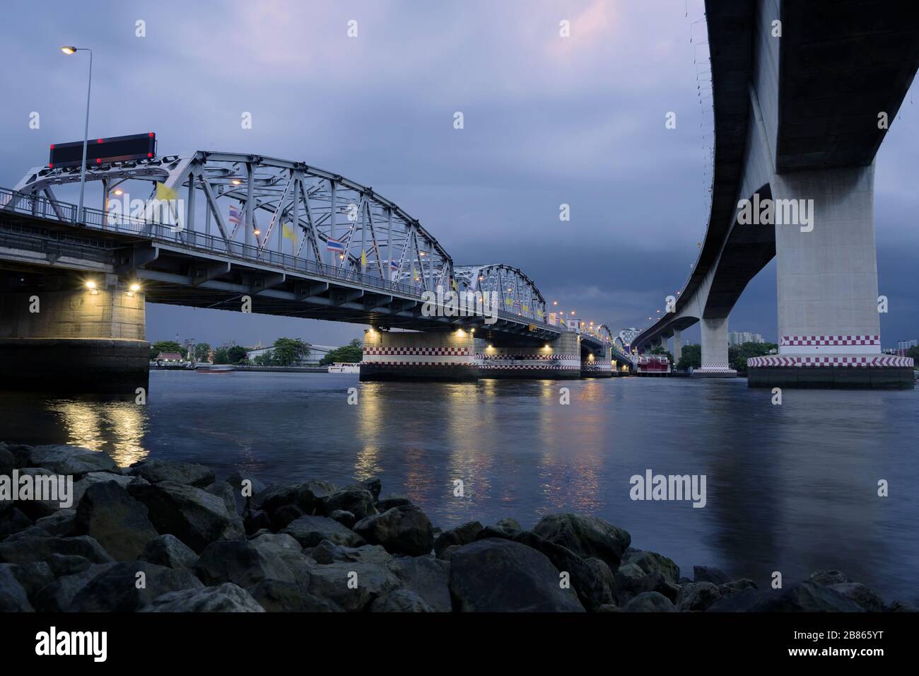 Krungthep - Rama III Bridge A bridge across the Chao Phraya River ...