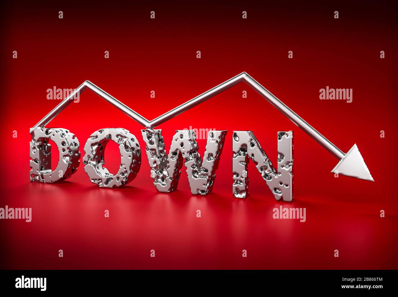 Downward graph hi-res stock photography and images - Alamy