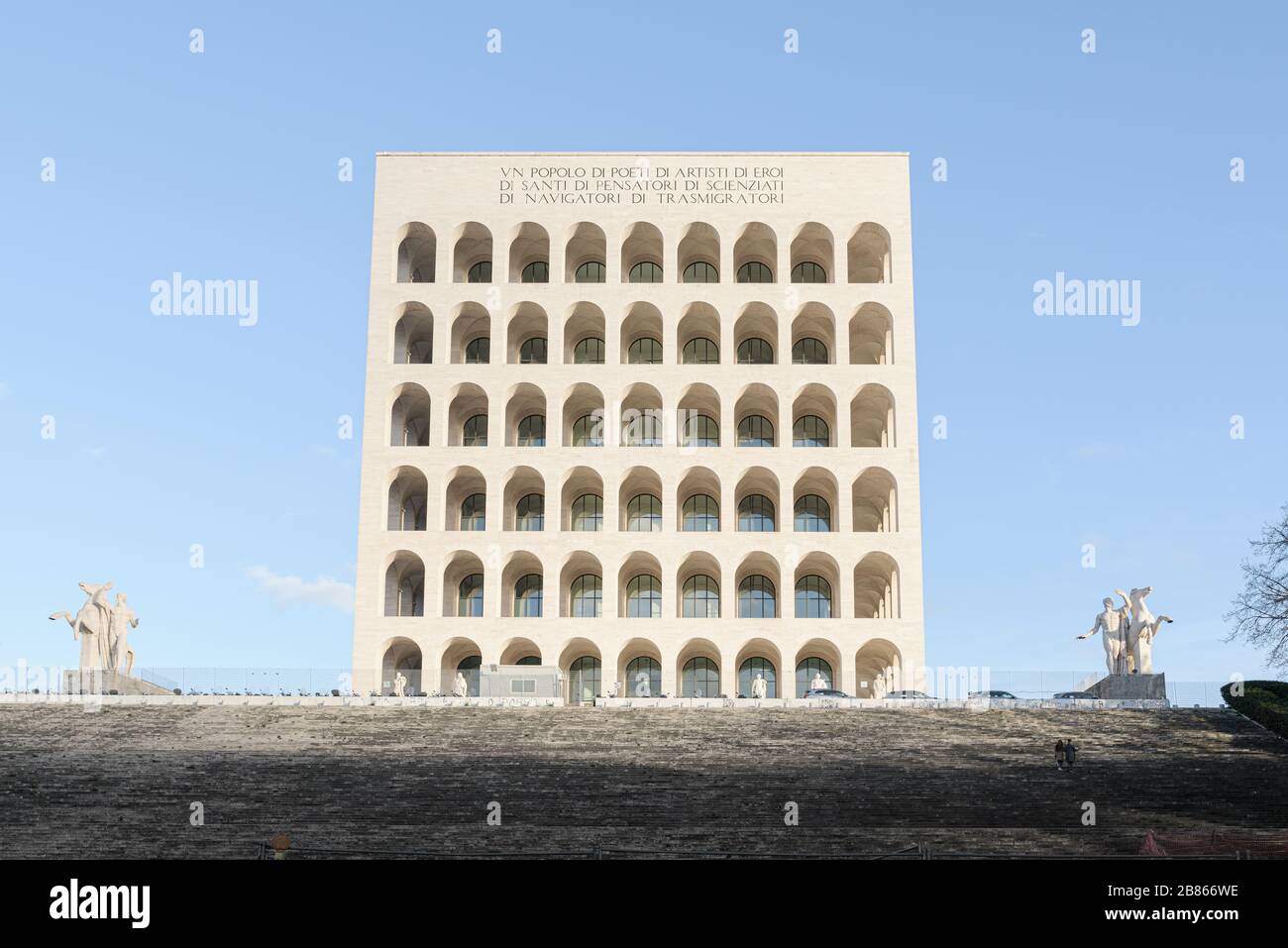 The Square Colosseum (Palazzo della Civiltà Italiana) is a fascist-era ...