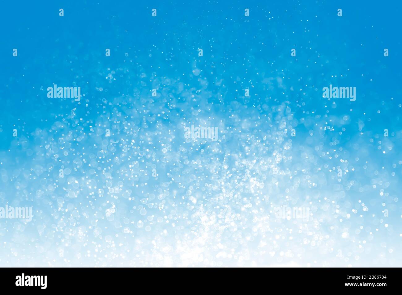 Blue bokeh background. Winter elegant bokeh background. Seasonal ...