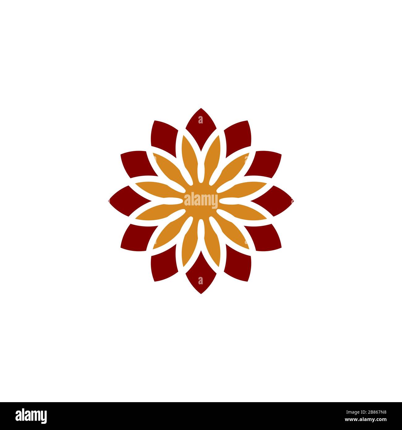 Colorful Flower Decoration Vector Logo Template Illustration Design ...