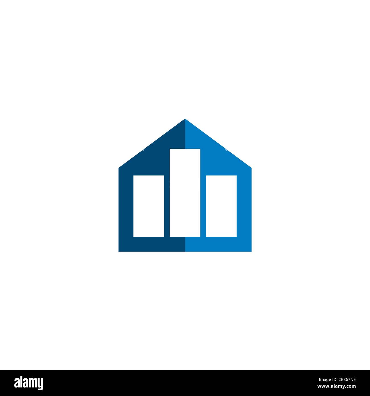 Blue House Finance logo Template Illustration Design. Vector EPS 10 ...