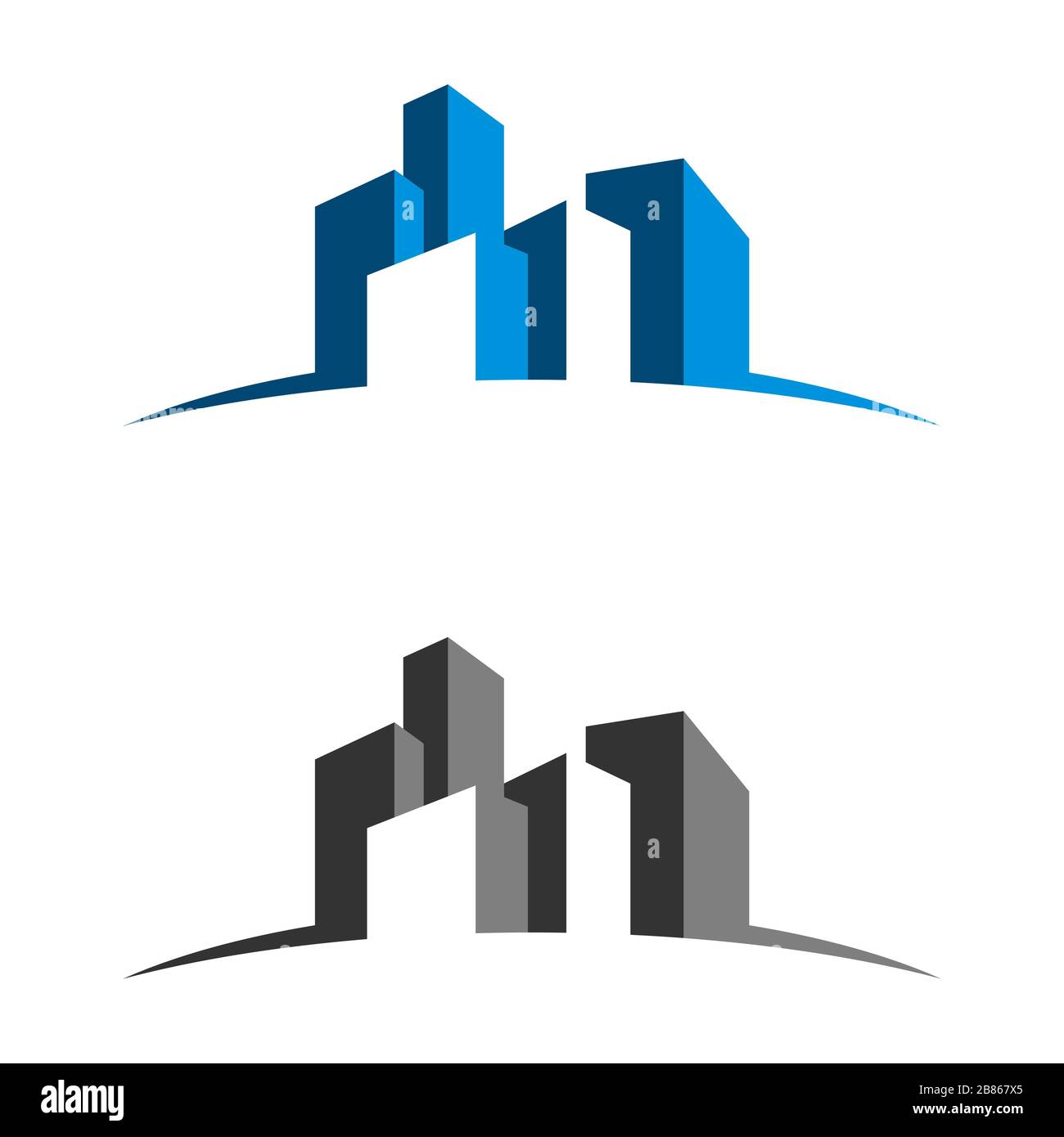 Skyline, Skyscraper Vector Logo Template Illustration Design. Vector ...