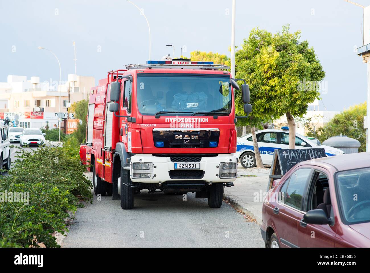 Protaras town centre hi-res stock photography and images - Alamy