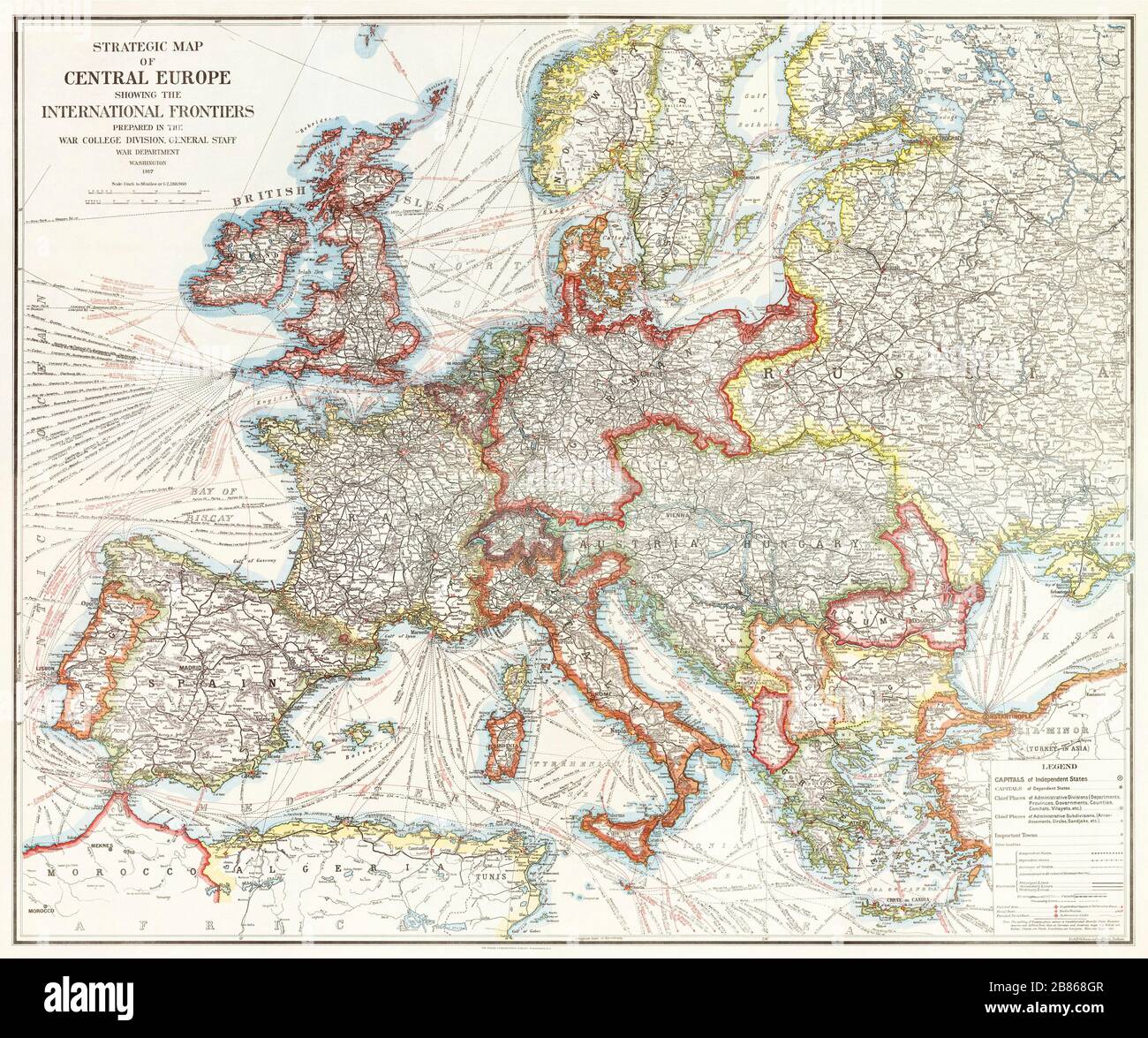 Central europe old map hi-res stock photography and images - Alamy