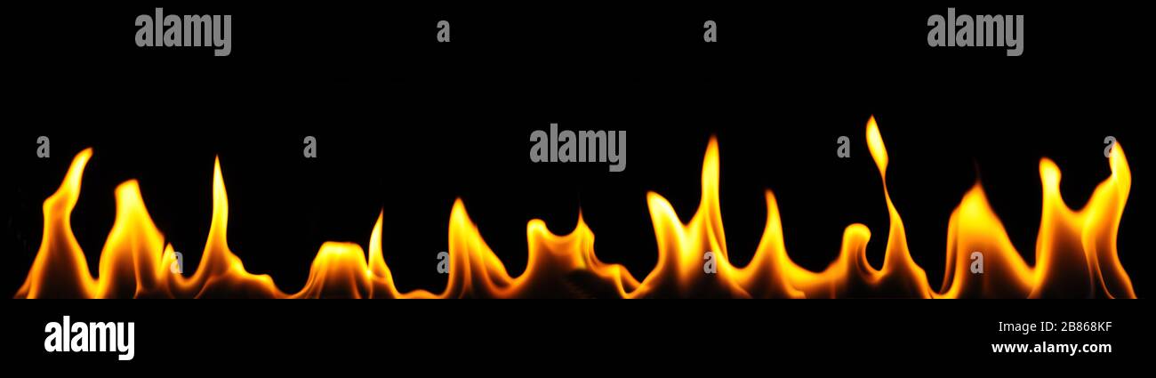 Calm little flame without smoke on a dark background Stock Photo - Alamy