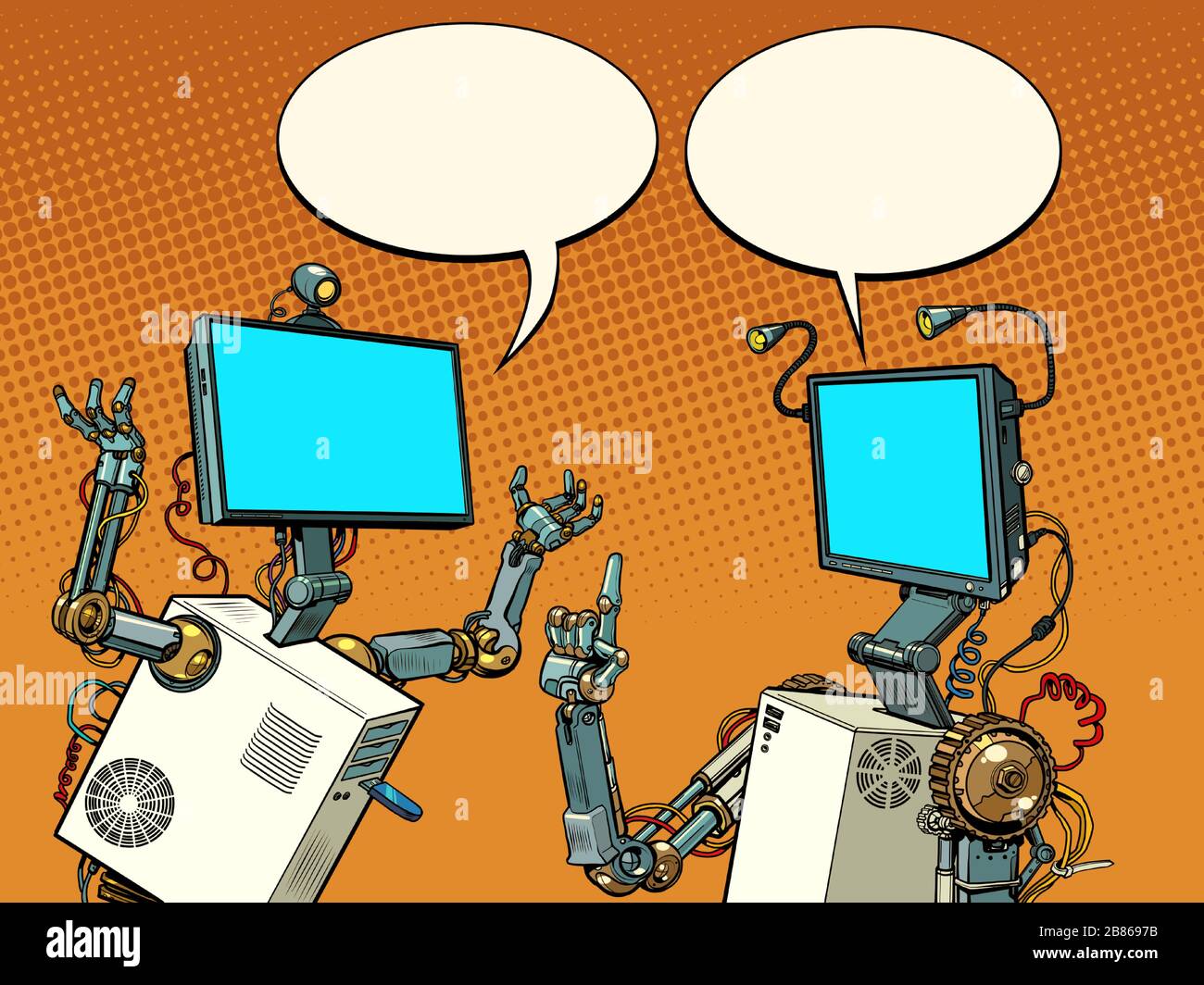 Retro robots hi-res stock photography and images - Alamy