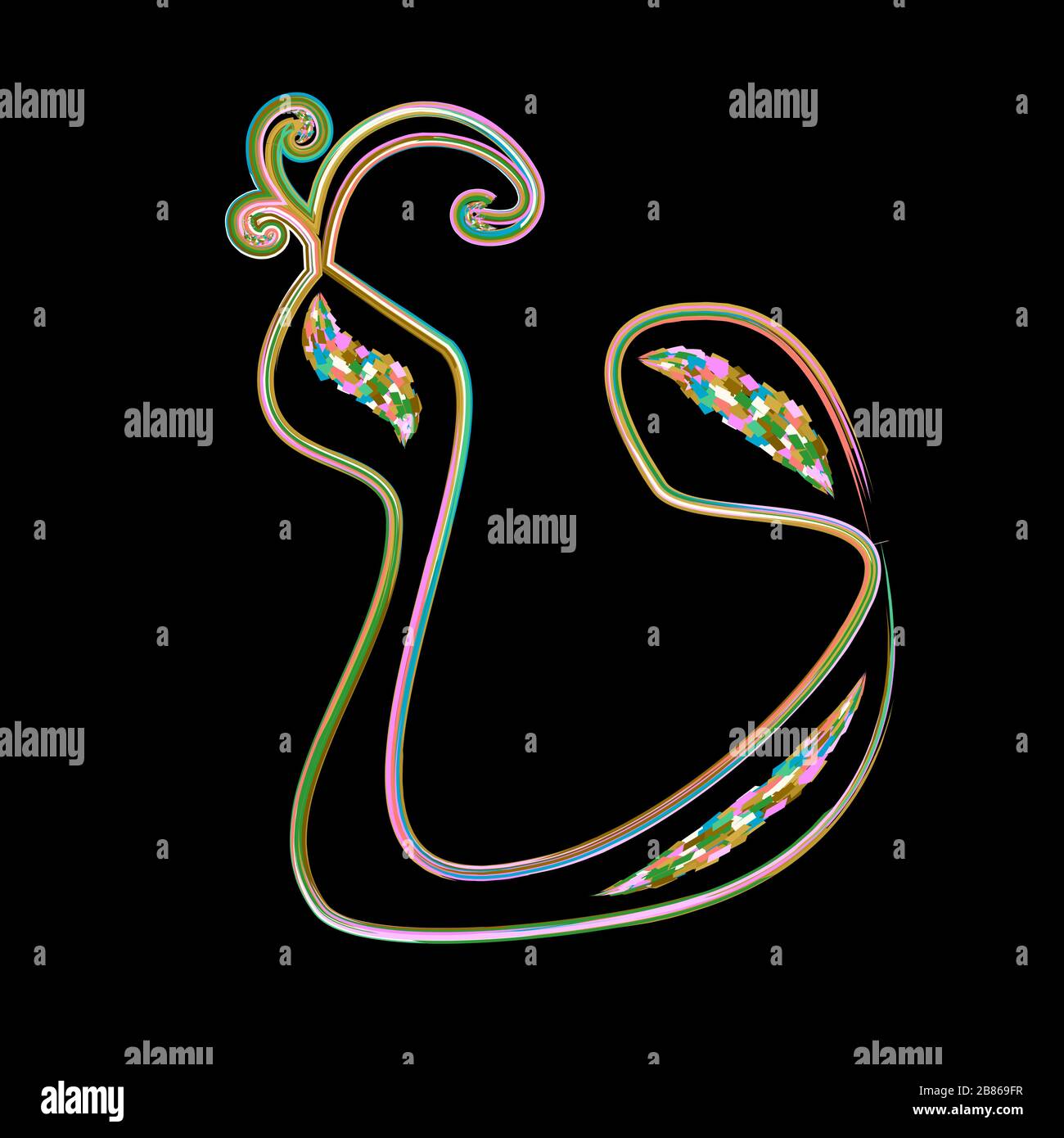 Calligraphy Hebrew alphabet. Decorative font gold. Letters hand draw ...