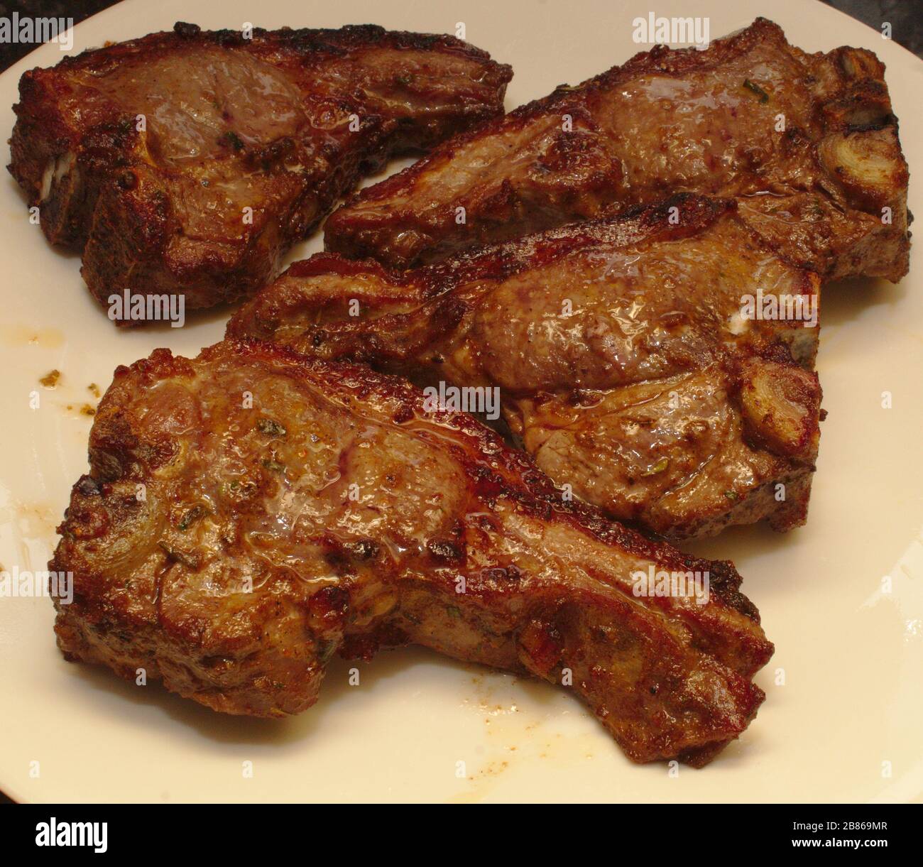 Lamb chops with chips hi-res stock photography and images - Alamy