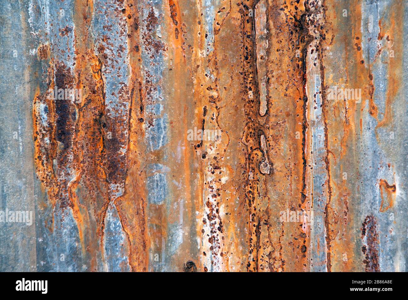 Old zinc sheets texture background, rusty on galvanized metal surface ...