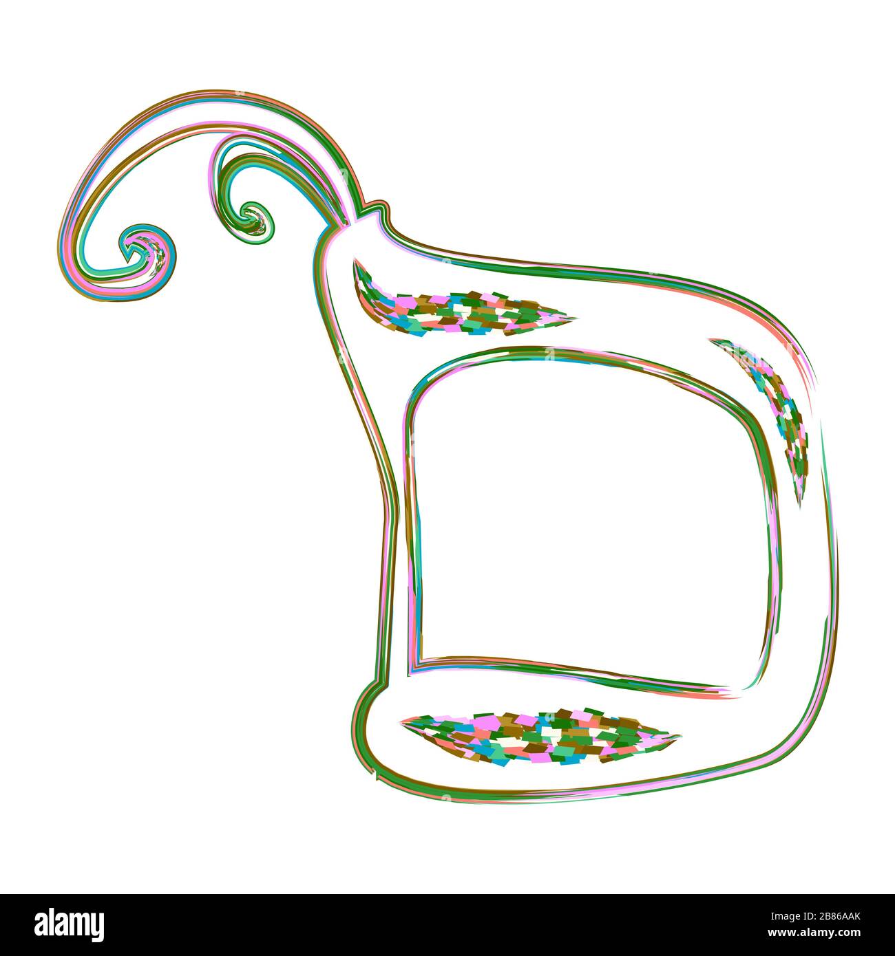 Calligraphy Hebrew alphabet. Decorative font gold. Letters hand draw ...