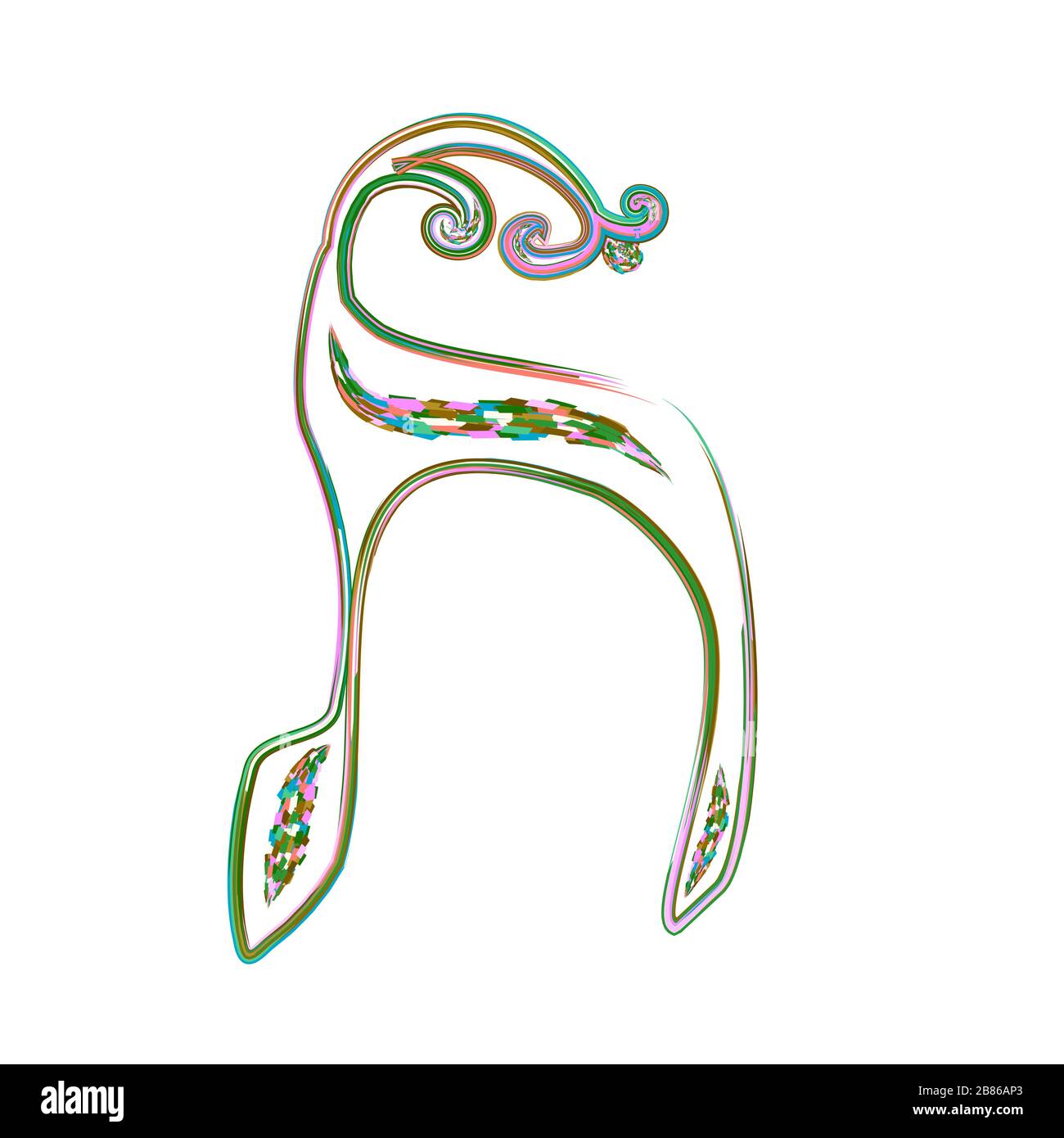 Calligraphy Hebrew alphabet. Decorative font gold. Letters hand draw ...