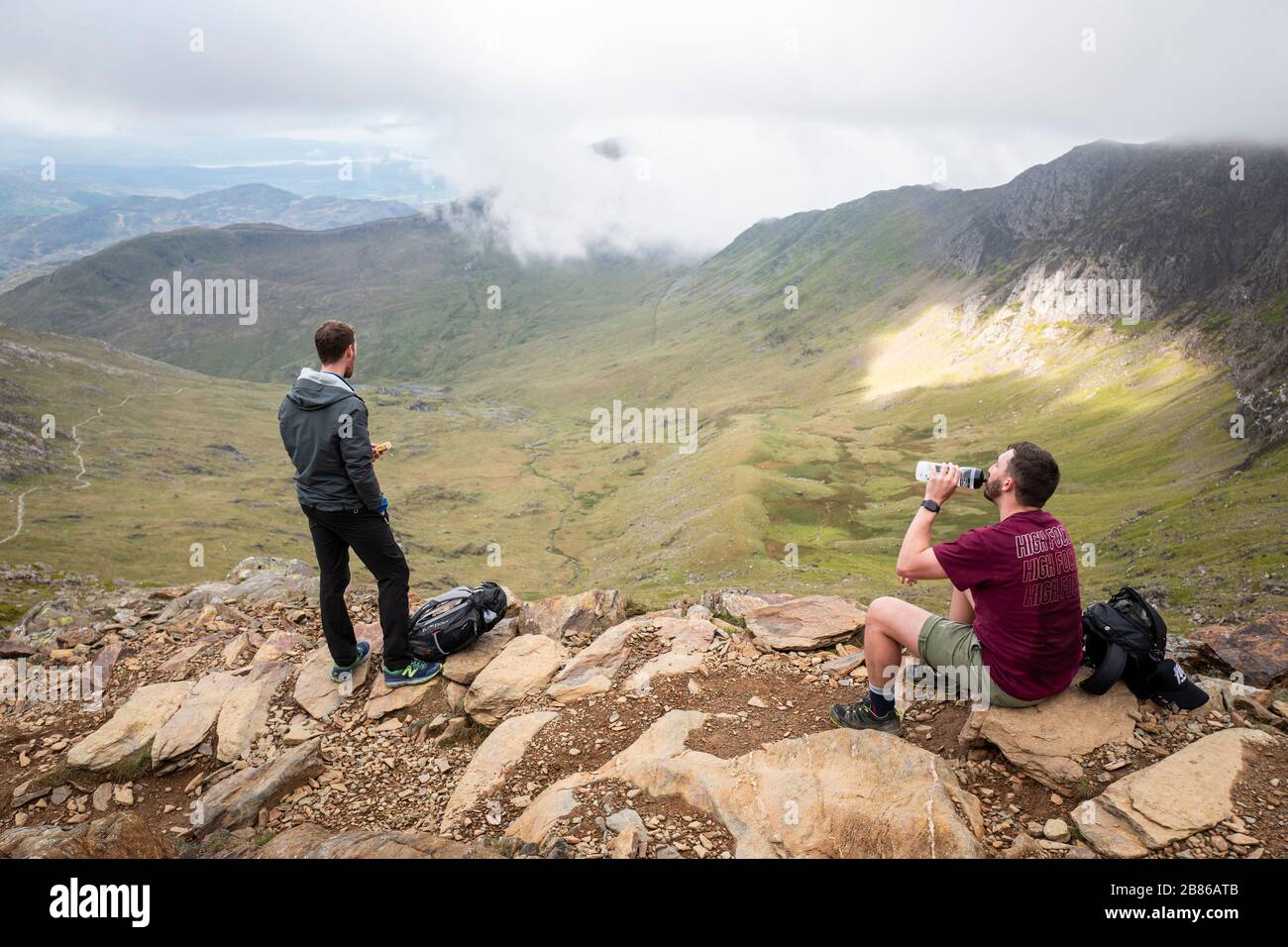 Watkin Path, Snowdonia, North Wales Stock Photo - Alamy