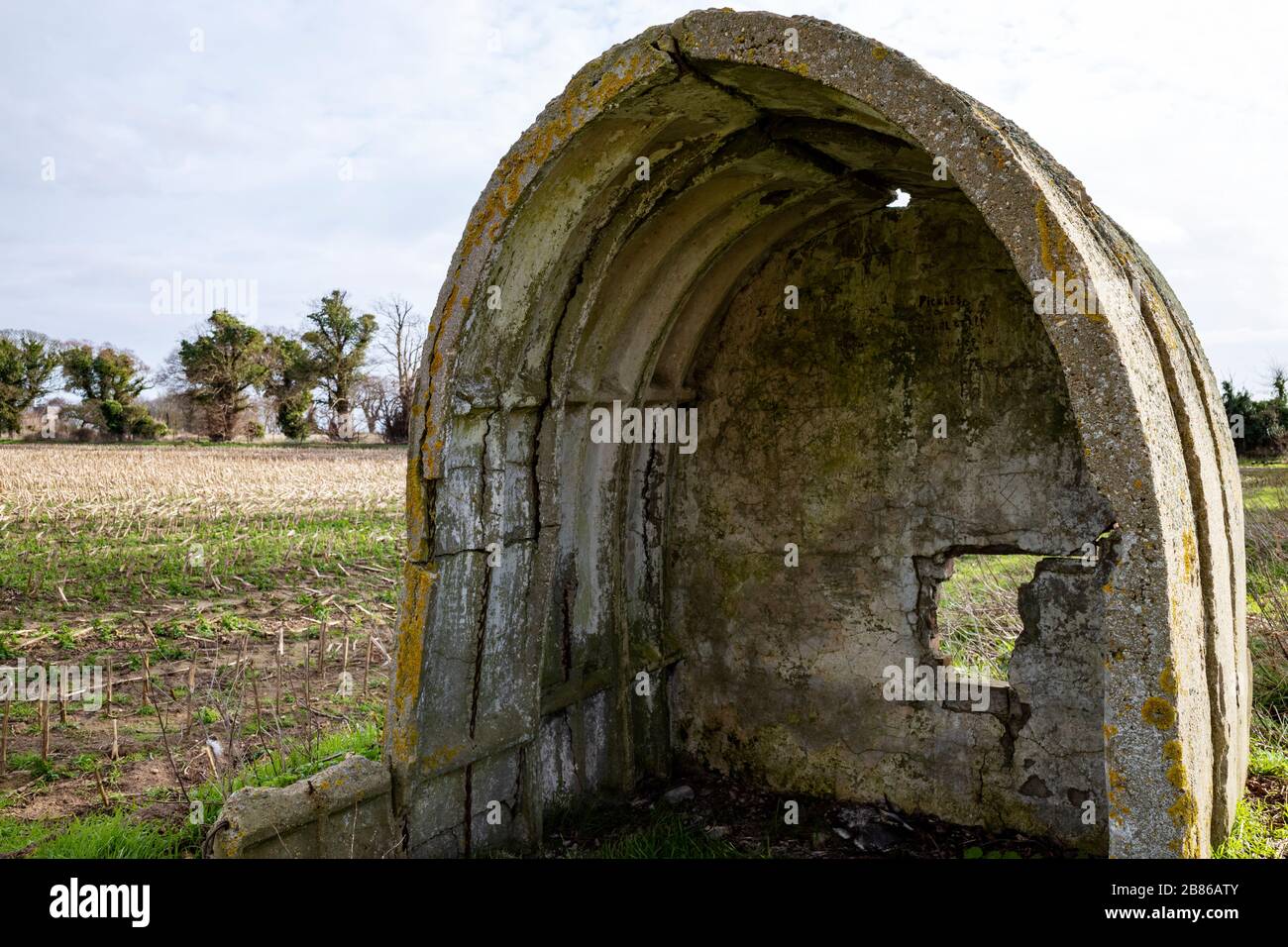 A former football pitch brick built dugout Stock Photo - Alamy