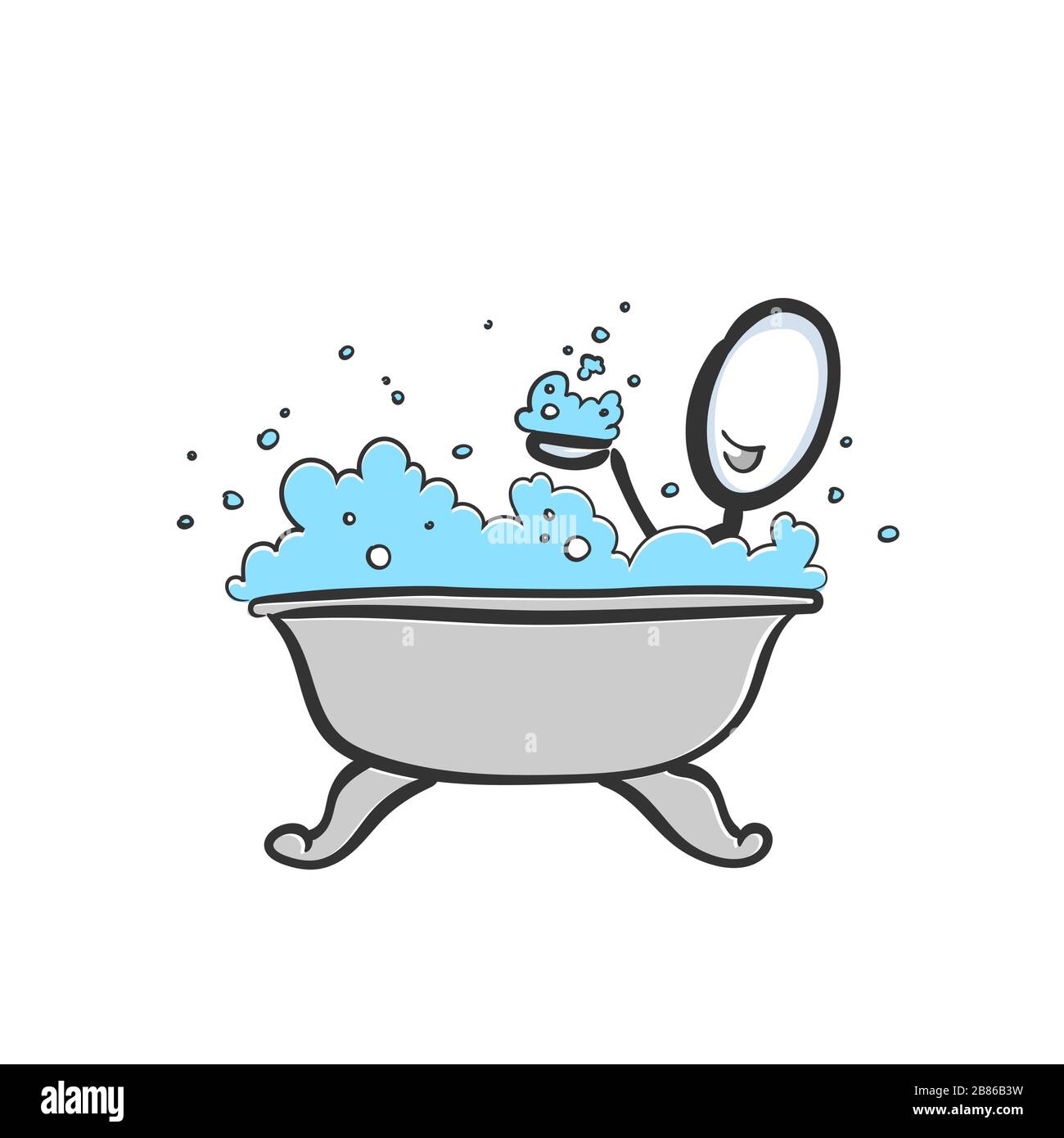 Bubble Bath Illustration