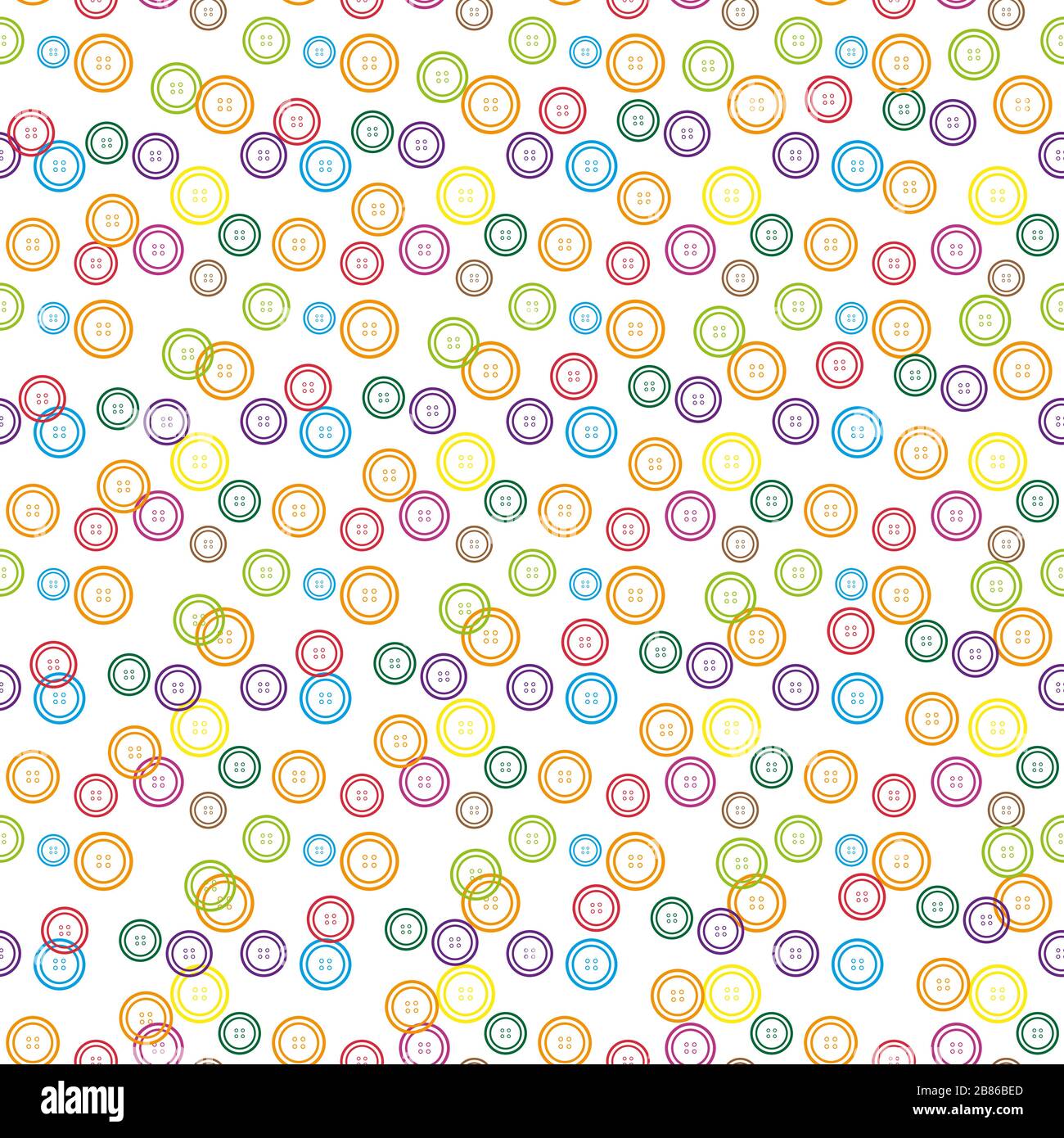 Seamless background with colorful buttons. EPS 10 vector illustration ...
