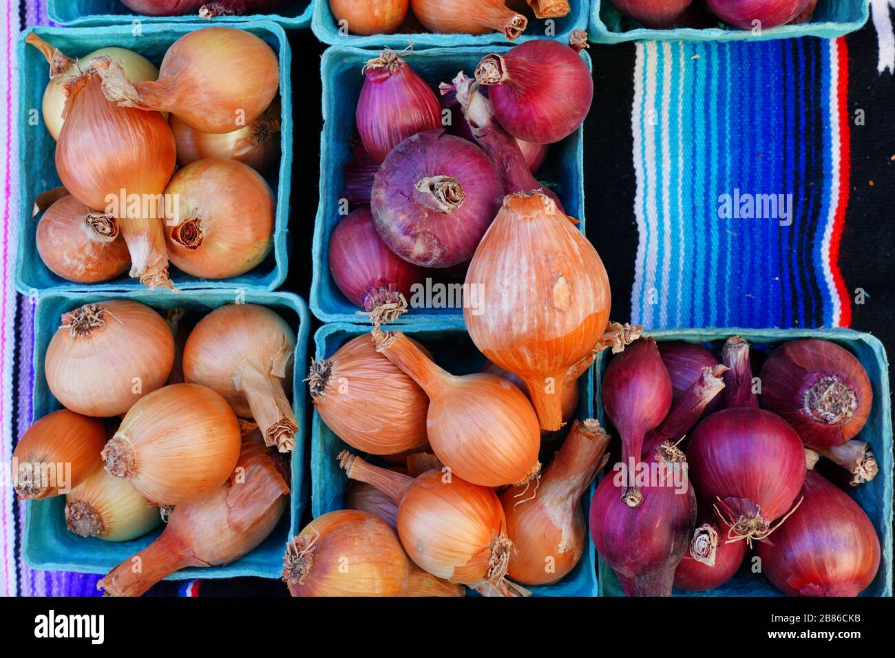Fresh shallots farmers market hi-res stock photography and images - Alamy
