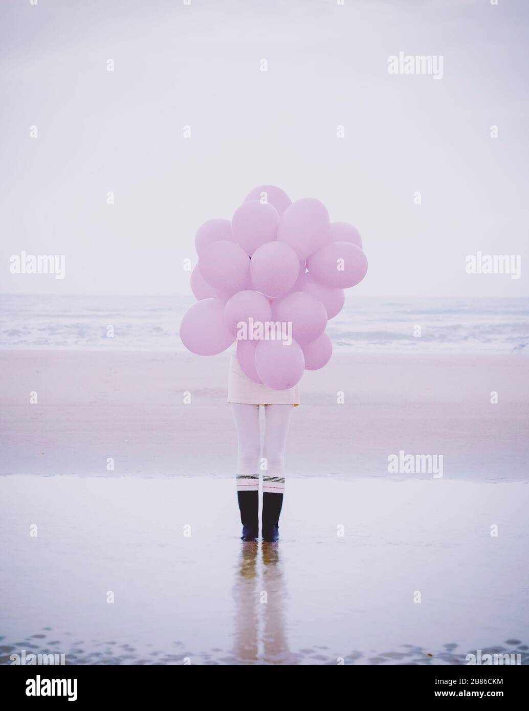 Big puddle on beach hi-res stock photography and images - Alamy