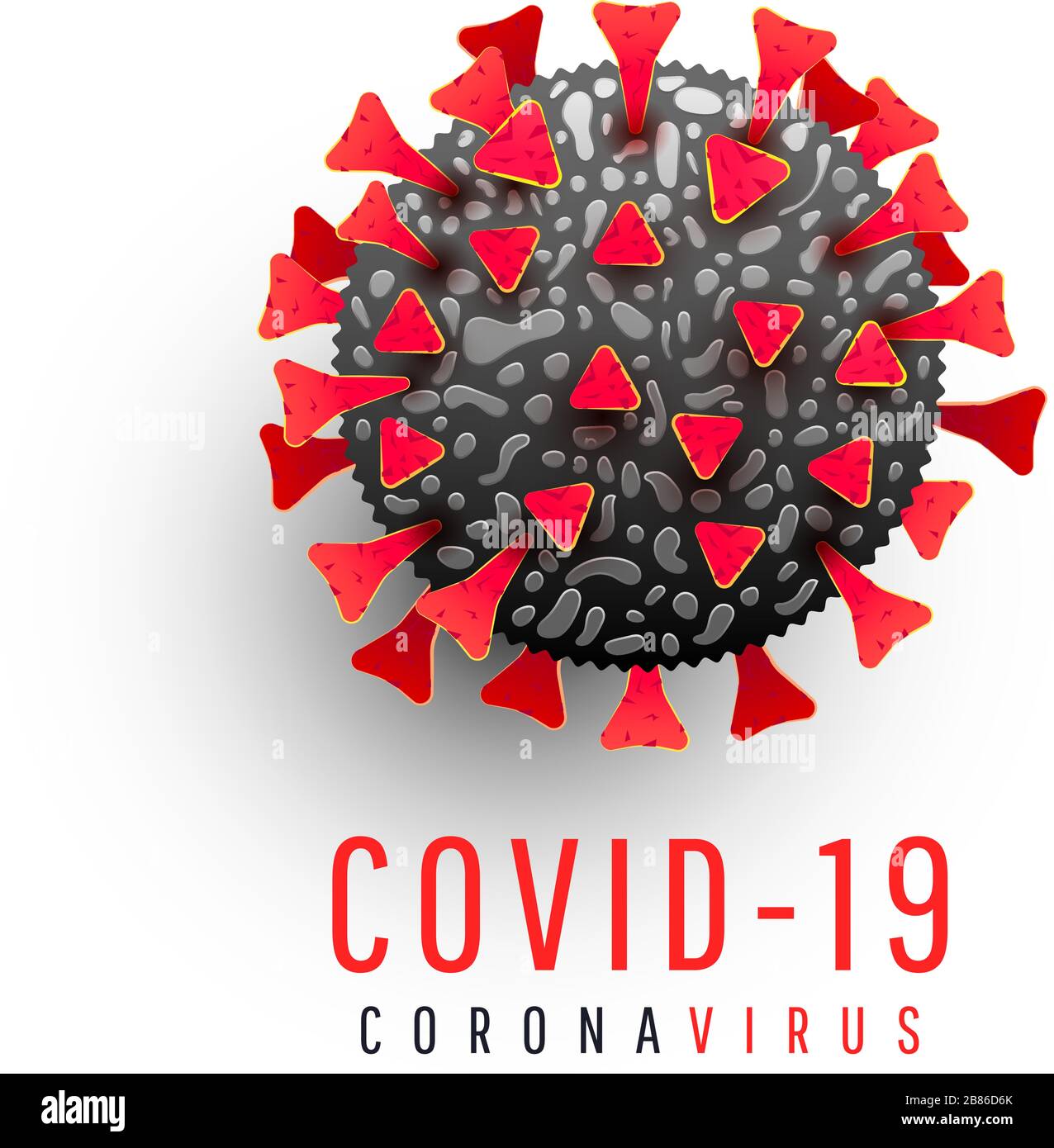 Covid 19 coronavirus cell. The virus causes severe SARS disease Stock ...