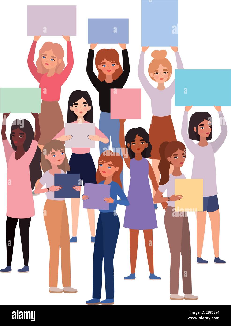 Marching banners Stock Vector Images - Alamy