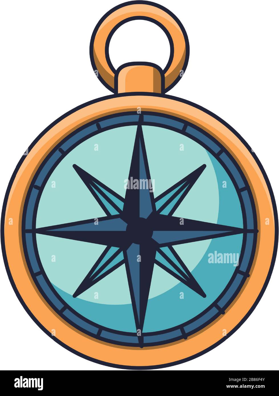 compass guide retro device icon Stock Vector Image & Art - Alamy