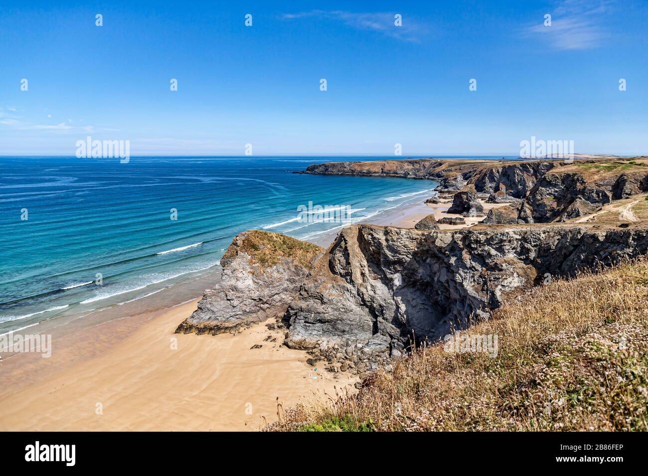 North coast Beach Cornwall Stock Photo - Alamy