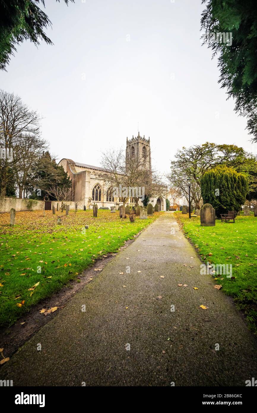 St. Mary and St. Martin's Church, Blyth Village, Nottinghamshire, UK ...