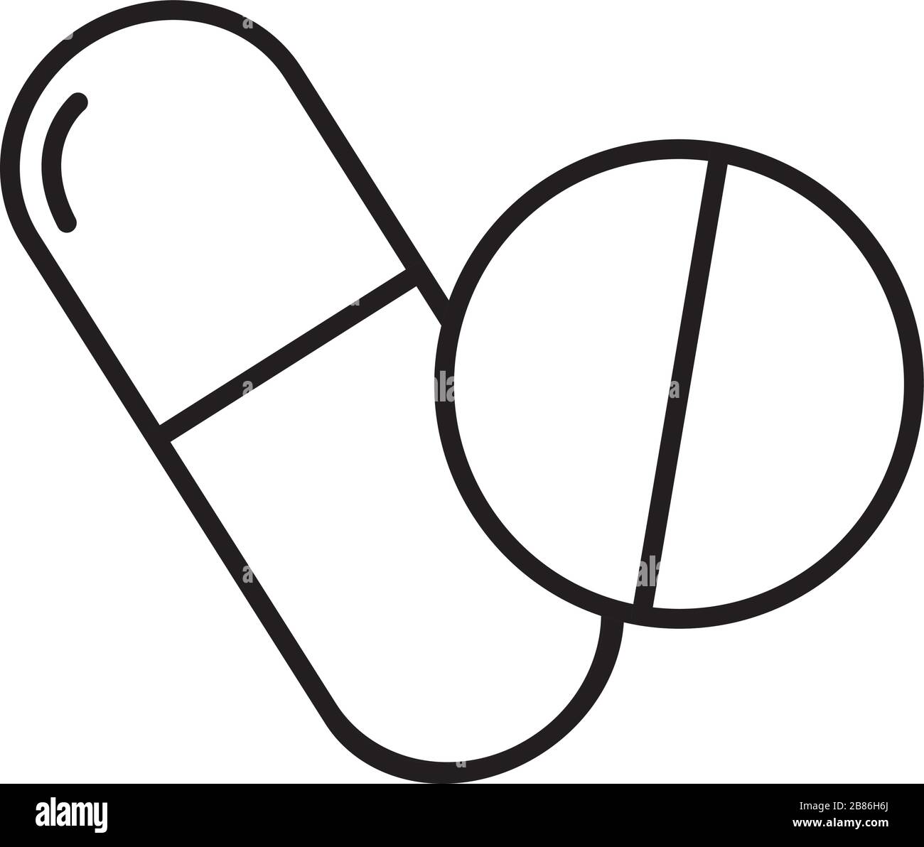 capsules drugs medication, line style icon Stock Vector Image & Art - Alamy