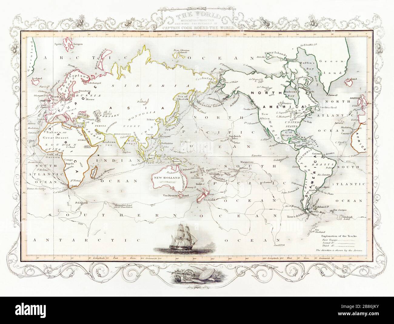 James Cook Map High Resolution Stock Photography and Images - Alamy