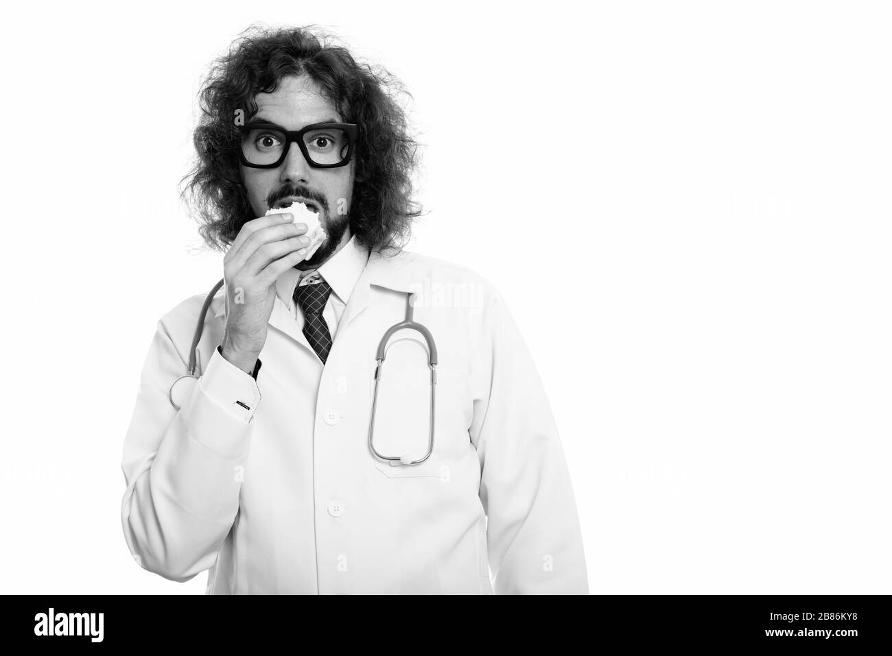 Doctor eating toast hi-res stock photography and images - Alamy