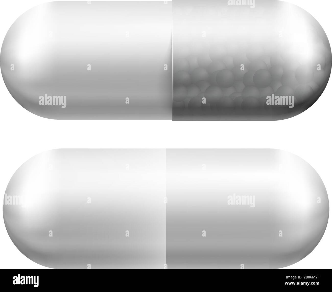 Medical pill. Vector illustration isolated on white background Stock ...